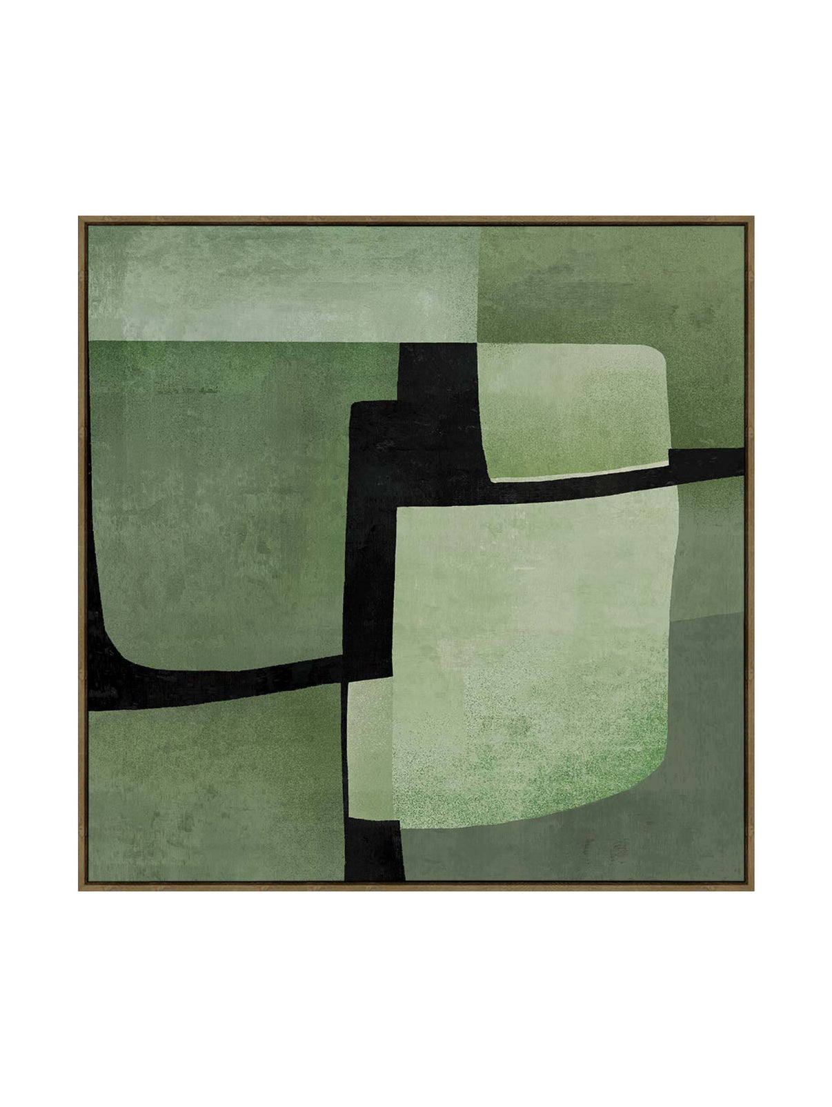 Cubist Cascade Wall Art in Vibrant Green – Kuya Kuya Interior Living ...